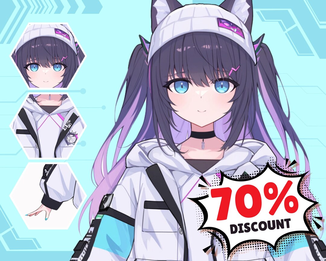 Custom Live2d Vtuber Commission Vtuber Assets Live2d Model Commission ...