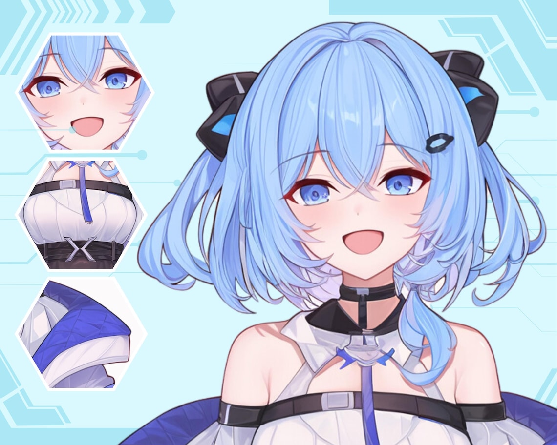 Custom Live2d Vtuber Commission Vtuber Assets Live2d Model Commission ...