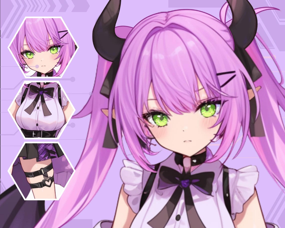 Custom Live2d Vtuber Commission Vtuber Assets Live2d Model Commission ...