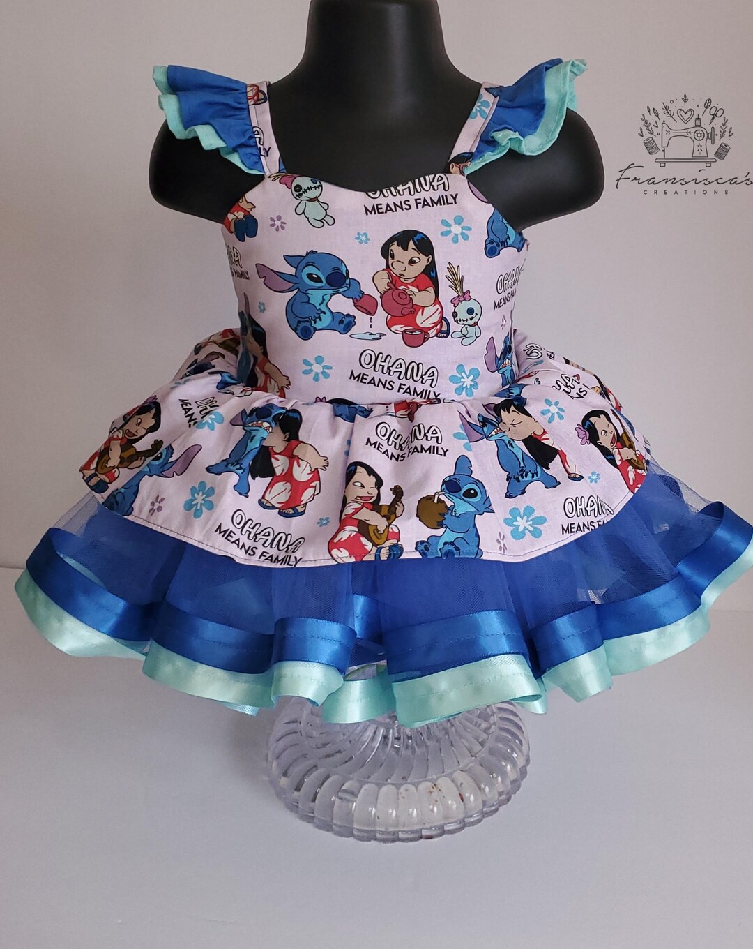 Lilo & Stitch Inspired Tutu Dress: Birthday Party Romper - Etsy