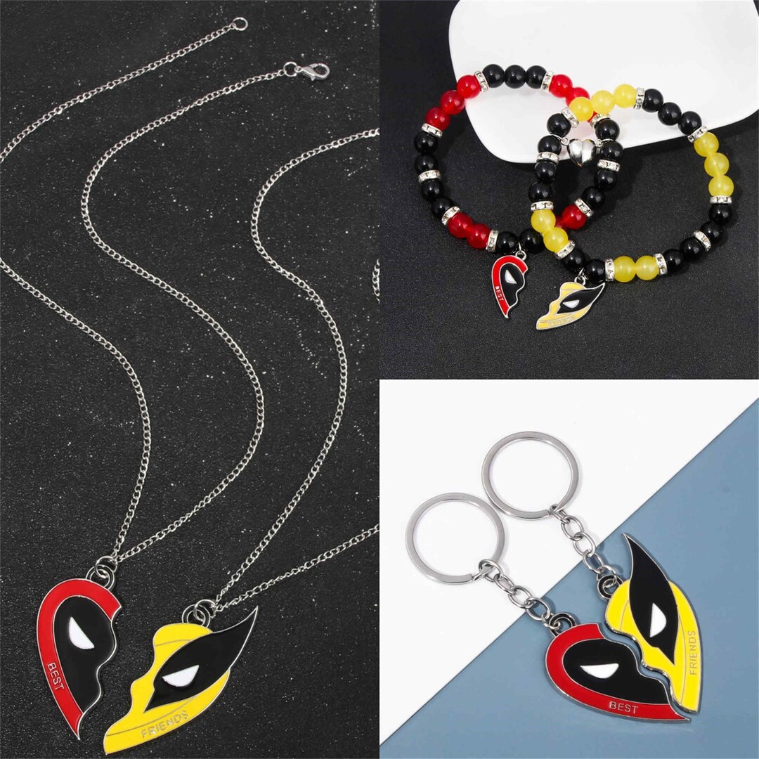 DEADPOOL X WOLVERINE BUNDLE Available Keyring Keychain Necklace ...