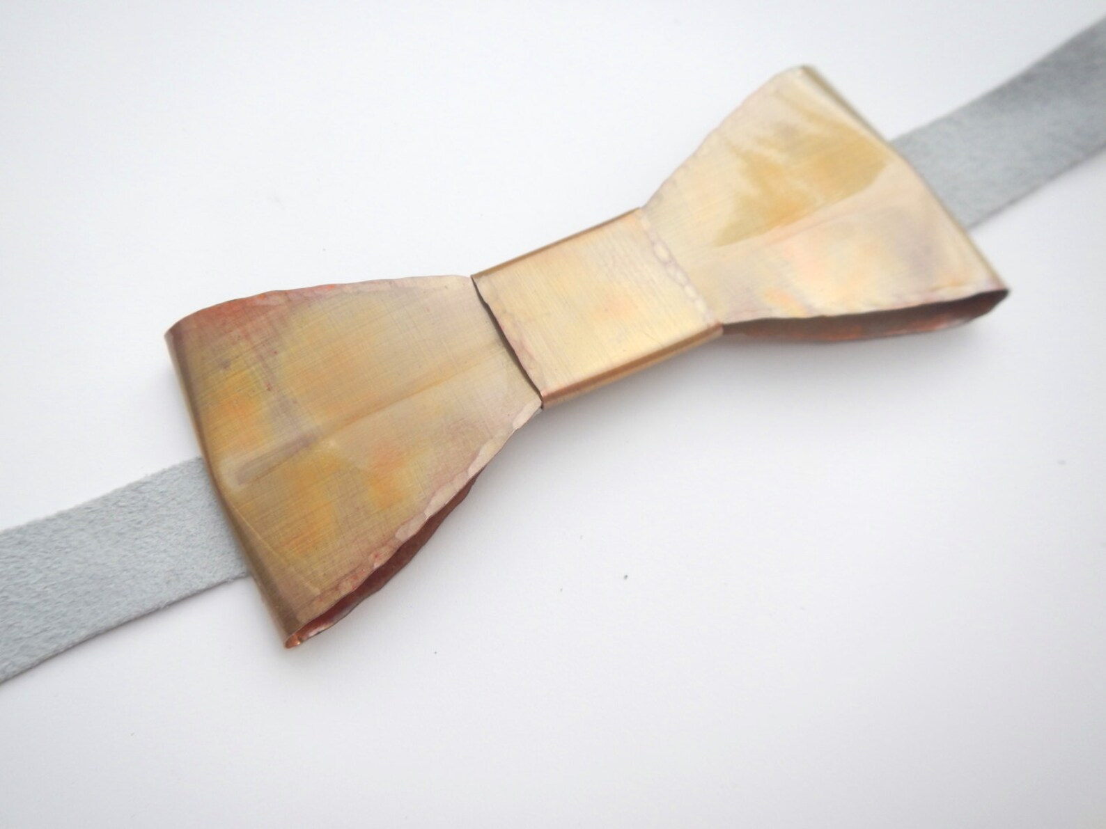 Hammered Copper Bow Tie Gold Bow Tie Men's Bow Tie | Etsy