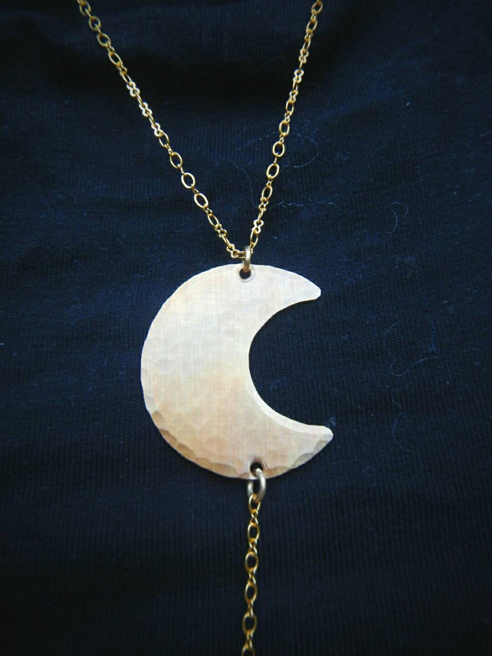 Gold Crescent Moon Body Chain, Brass Body Chain, Gold Belly Chain ...