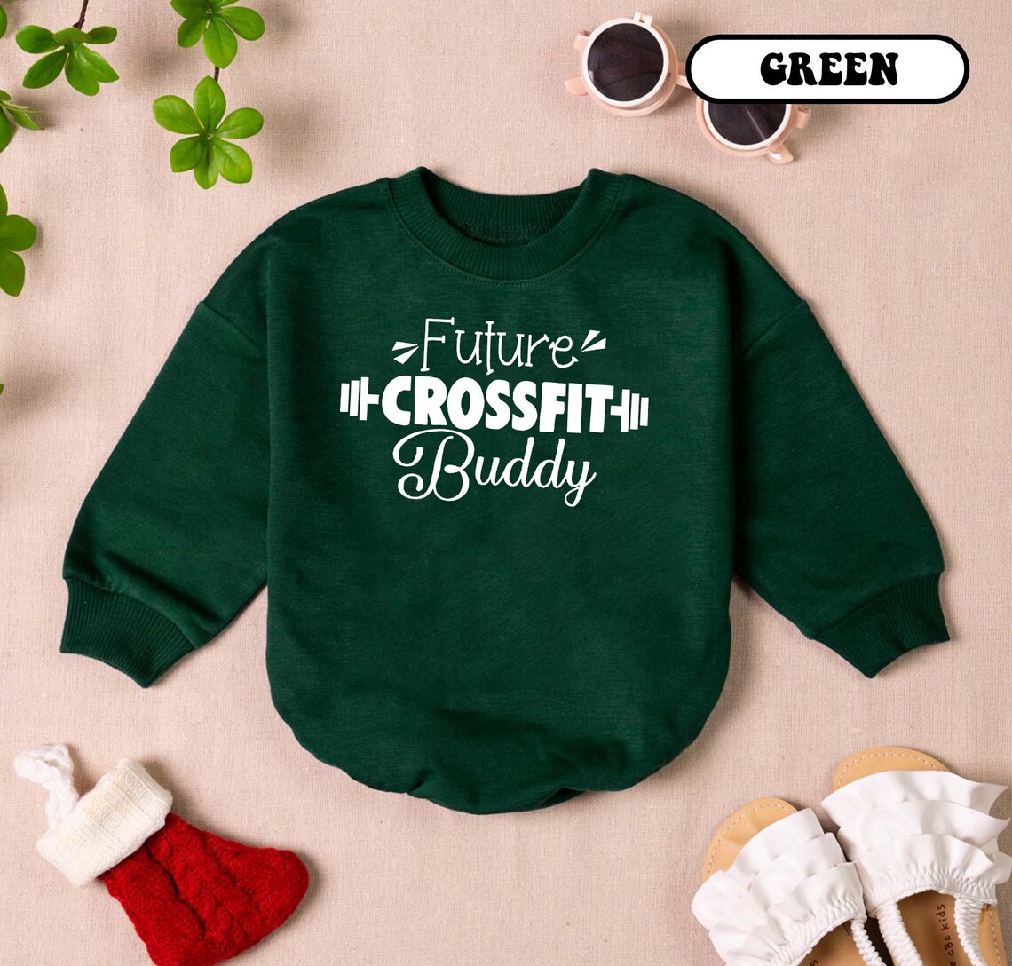 Future Crossfit Buddy Baby Romper: Gym Dad Gift - Etsy