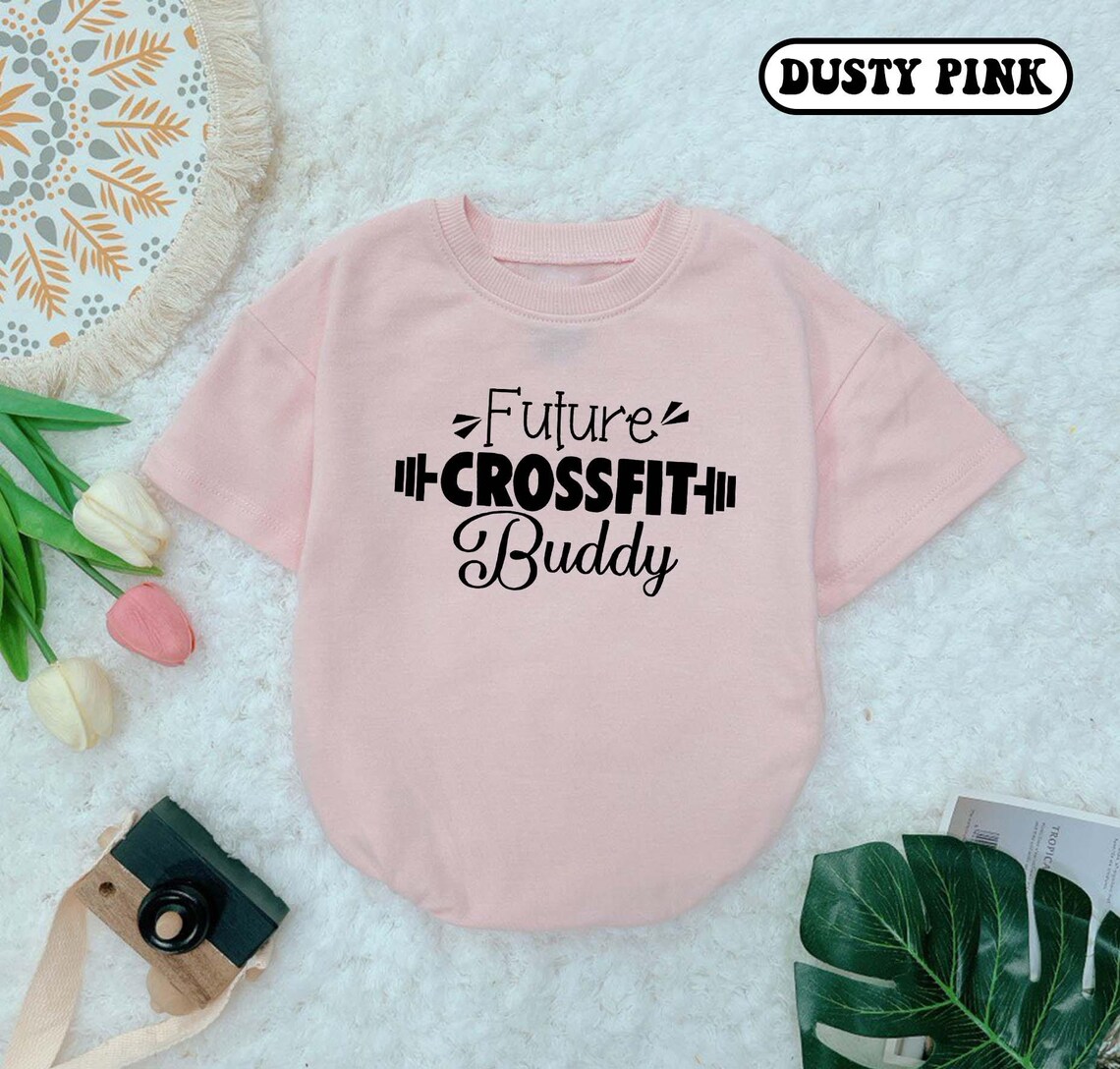 Future Crossfit Buddy Baby Romper: Gym Dad Gift - Etsy