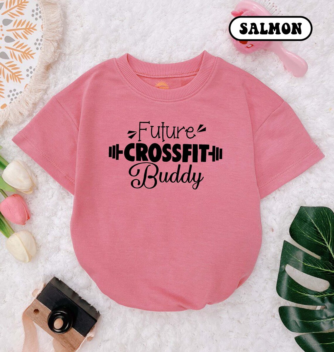 Future Crossfit Buddy Baby Romper: Gym Dad Gift - Etsy