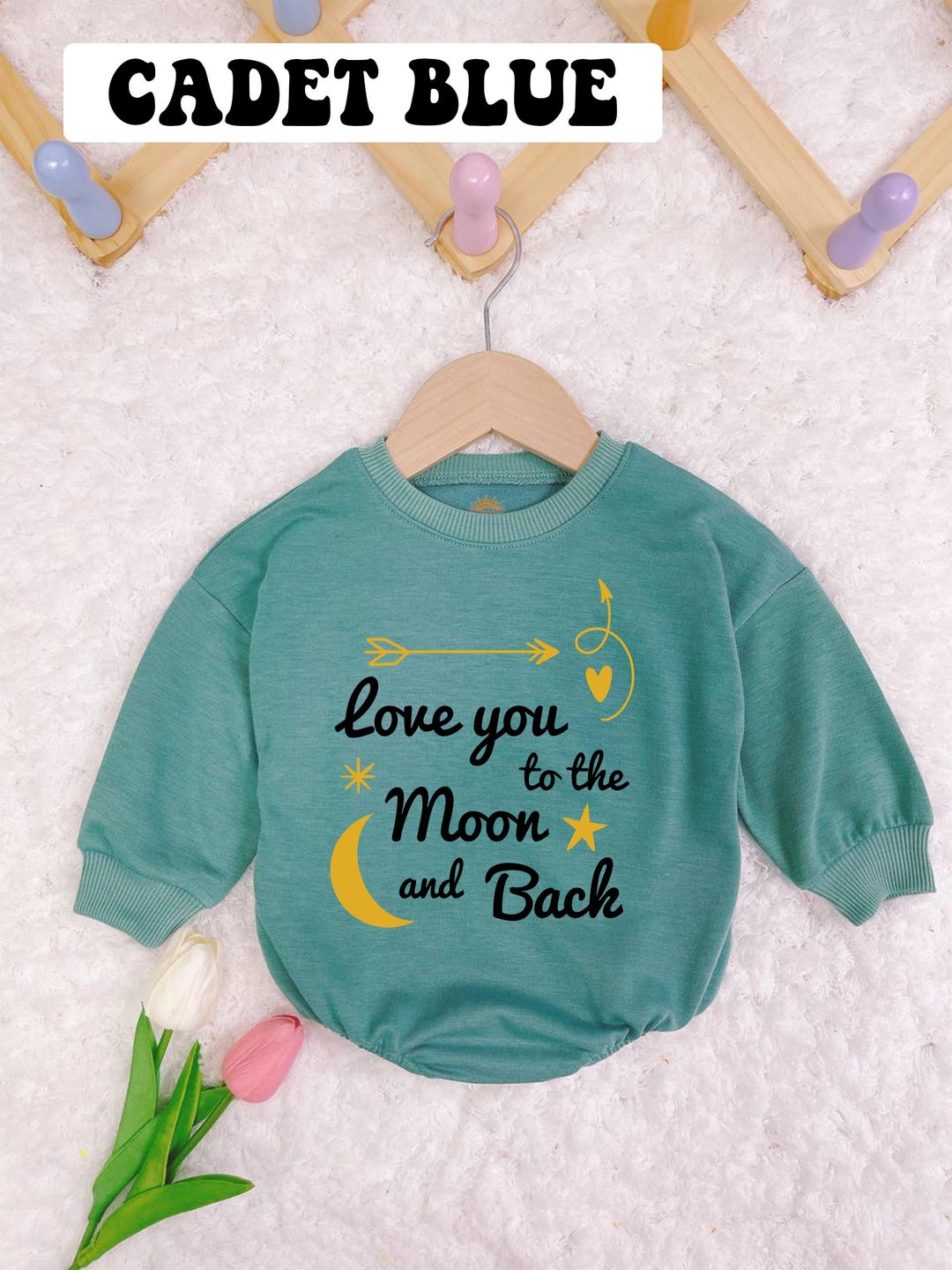 Moon and Back Baby Romper: Pregnancy Reveal Bodysuit - Etsy