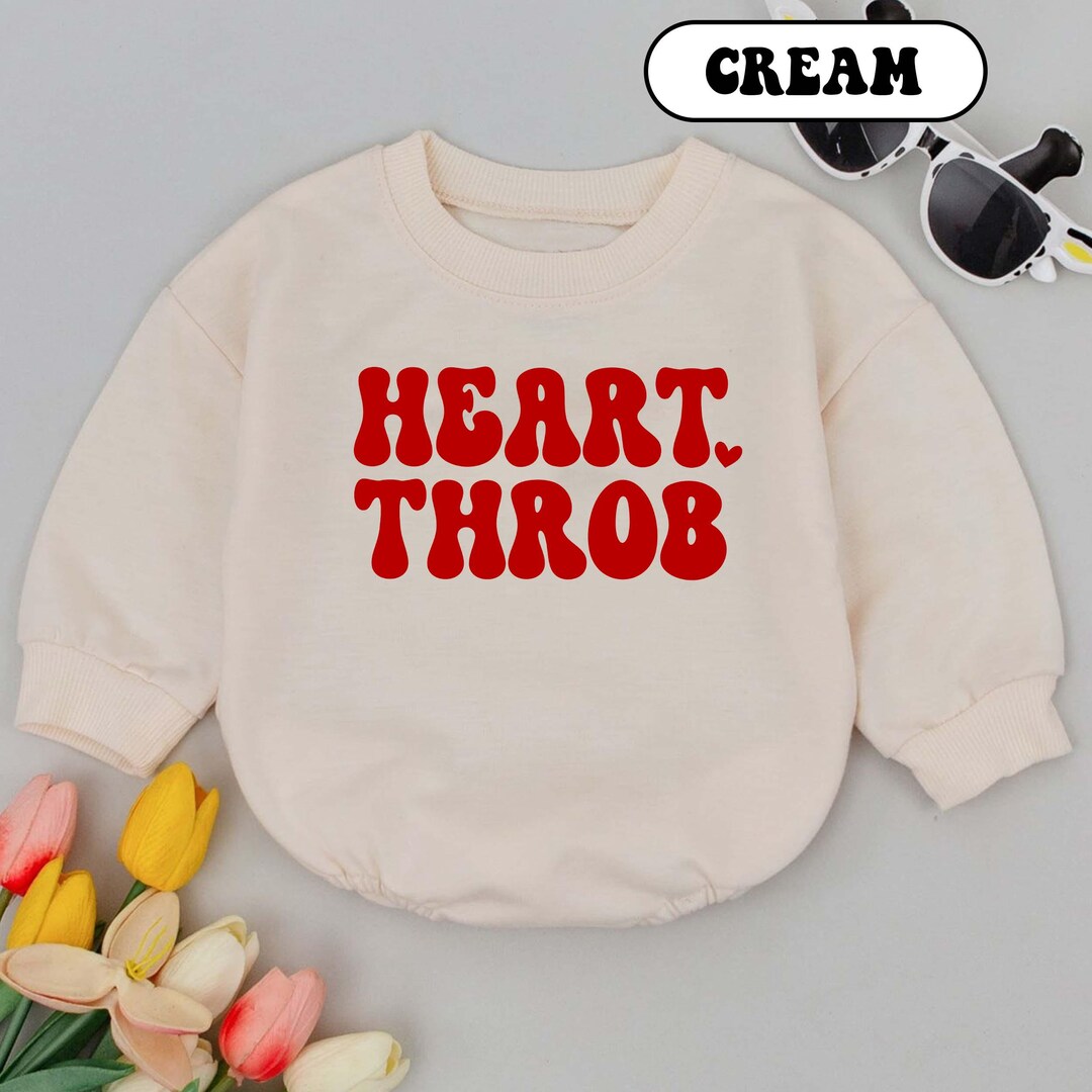 Heart Throb Valentine's Day Baby Romper, Boy Valentine Infant Clothes ...