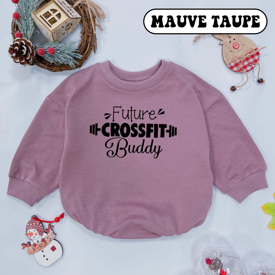 Future Crossfit Buddy Baby Romper: Gym Dad Gift - Etsy