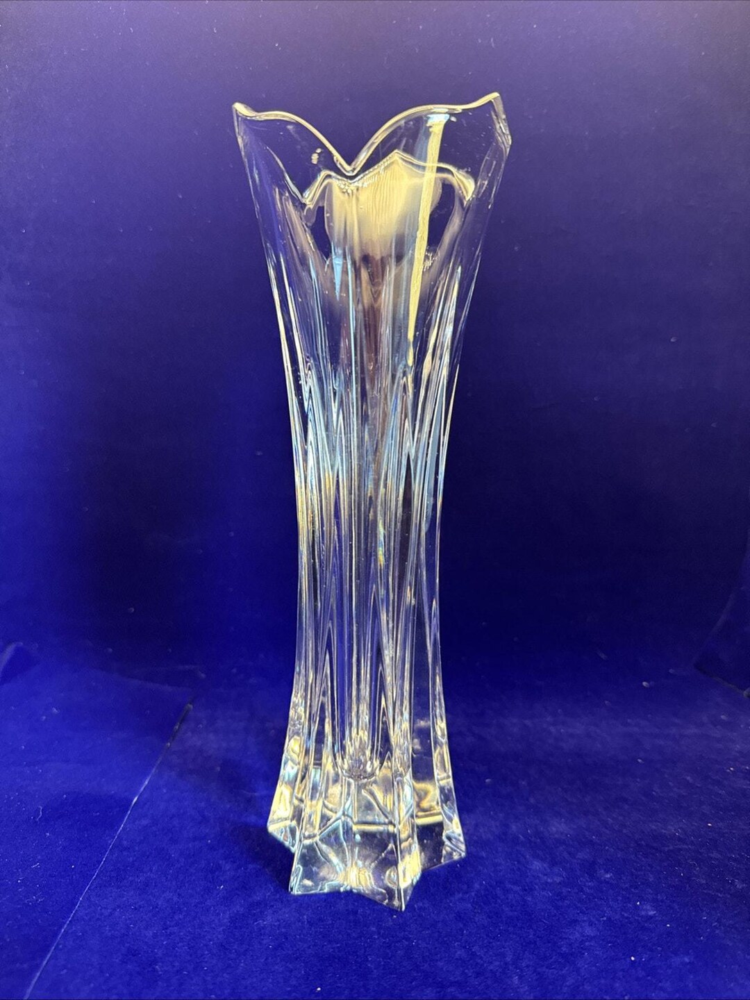 Vintage Gorham Crystal Vase Lotus Pattern Made in Germany - Etsy