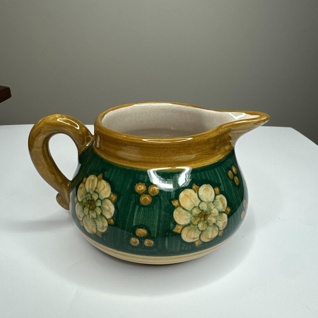 Dipinto A Mano Tuscan Hand Painted Italian Pottery Creamer Pitcher ...