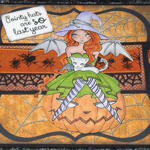 Grote pompoen digitale Digi stempel Instant Download / Halloween Witch ...