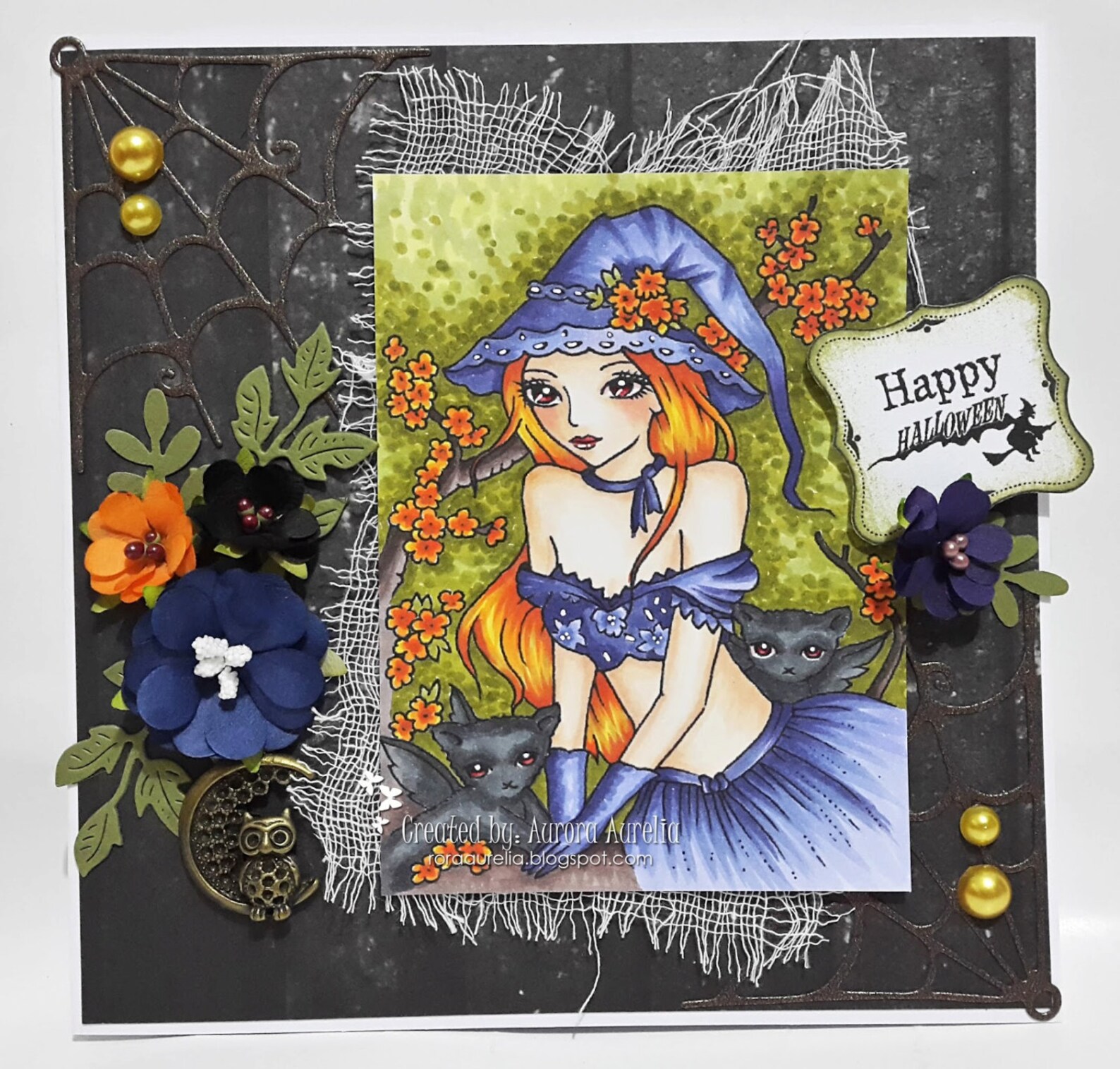 Spring Witch Instant Download / Witch Sakura Flower Animal | Etsy