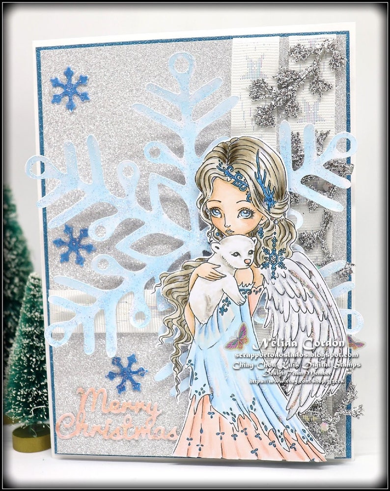 Polar Snow digital Digi Stamp Instant Download / Winter Snow - Etsy
