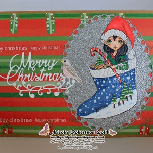 Christmas Elf Digital Stamp Instant Download / Winter Xmas - Etsy