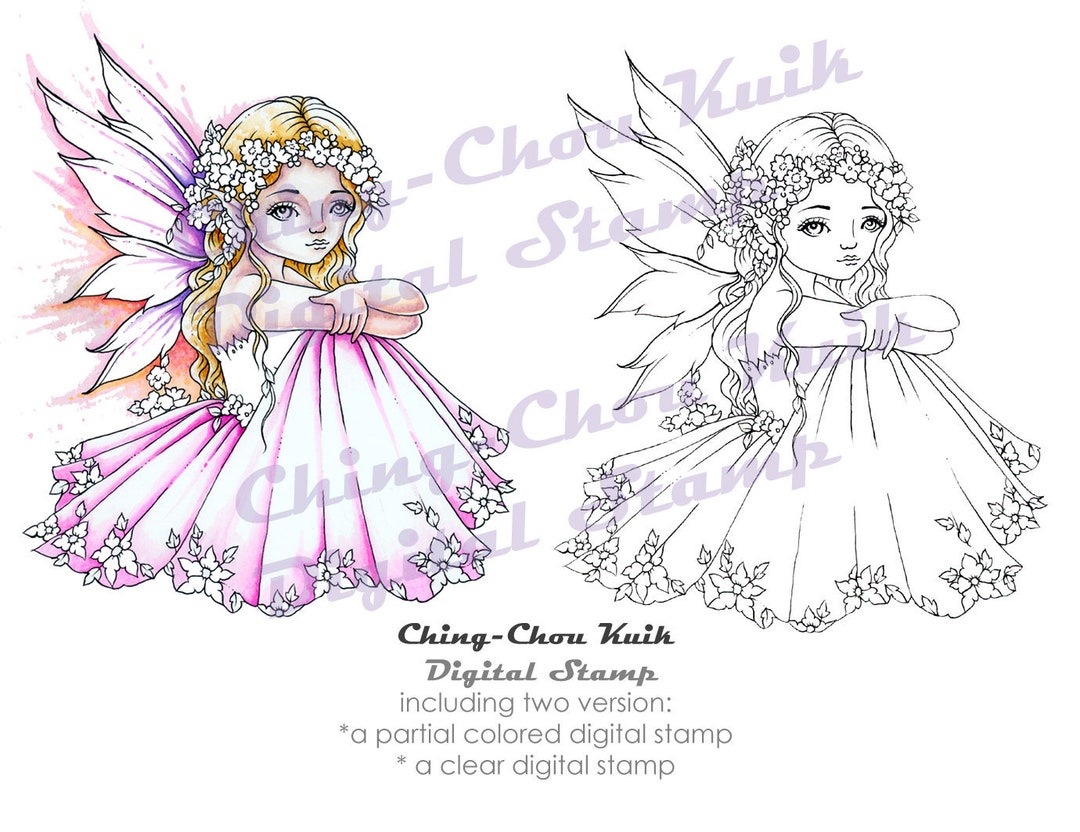 Spring Flower PRINTABLE Instant Download Digital Stamp / Botanical ...