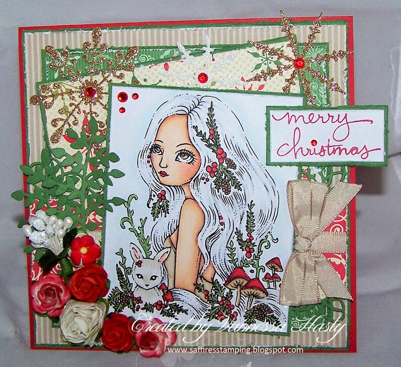 Sweet December Digital Stamp Instant Download / Mushroom - Etsy