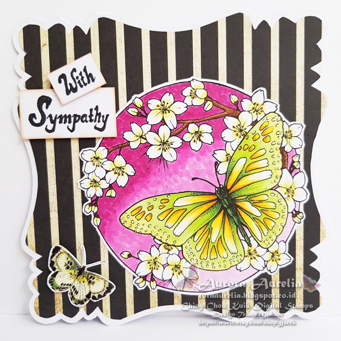 Butterfly & Ladybug Set Digital Stamp Coloring Page Instant - Etsy