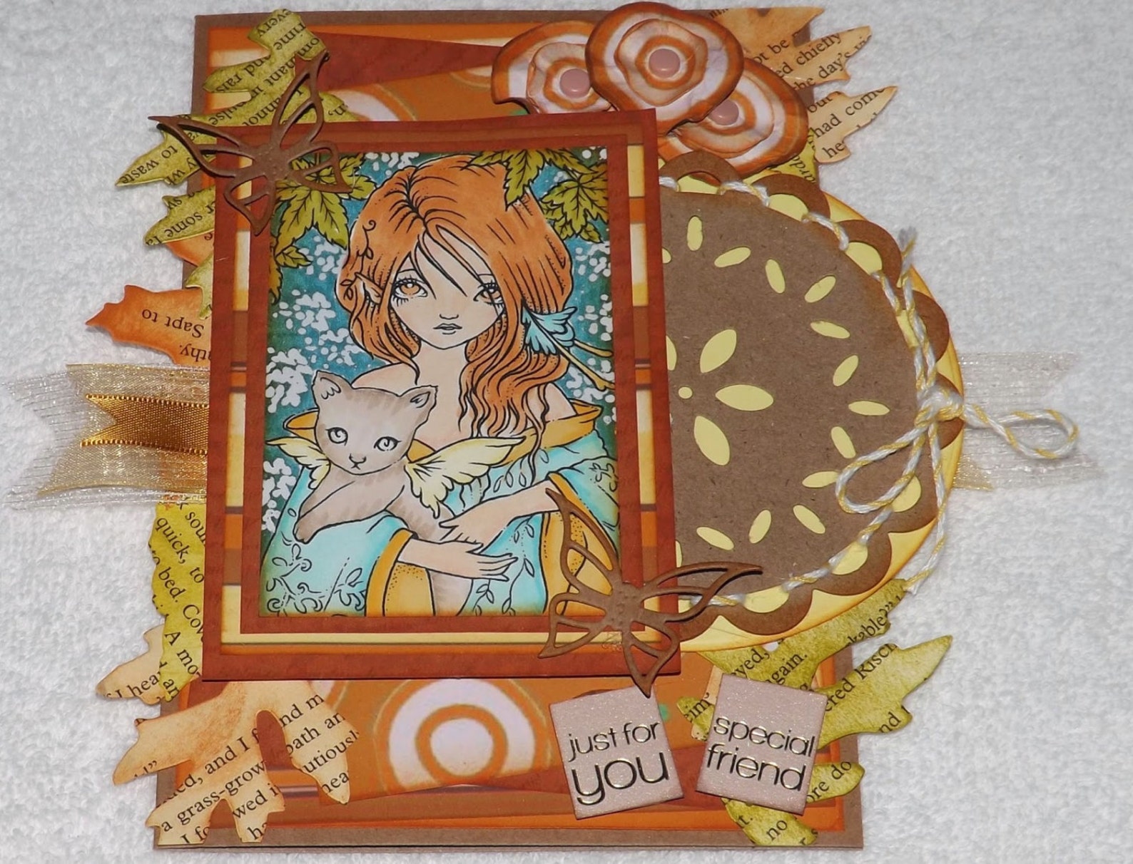 Autumn Fantasy Digital Stamp Instant Download / Art by - Etsy