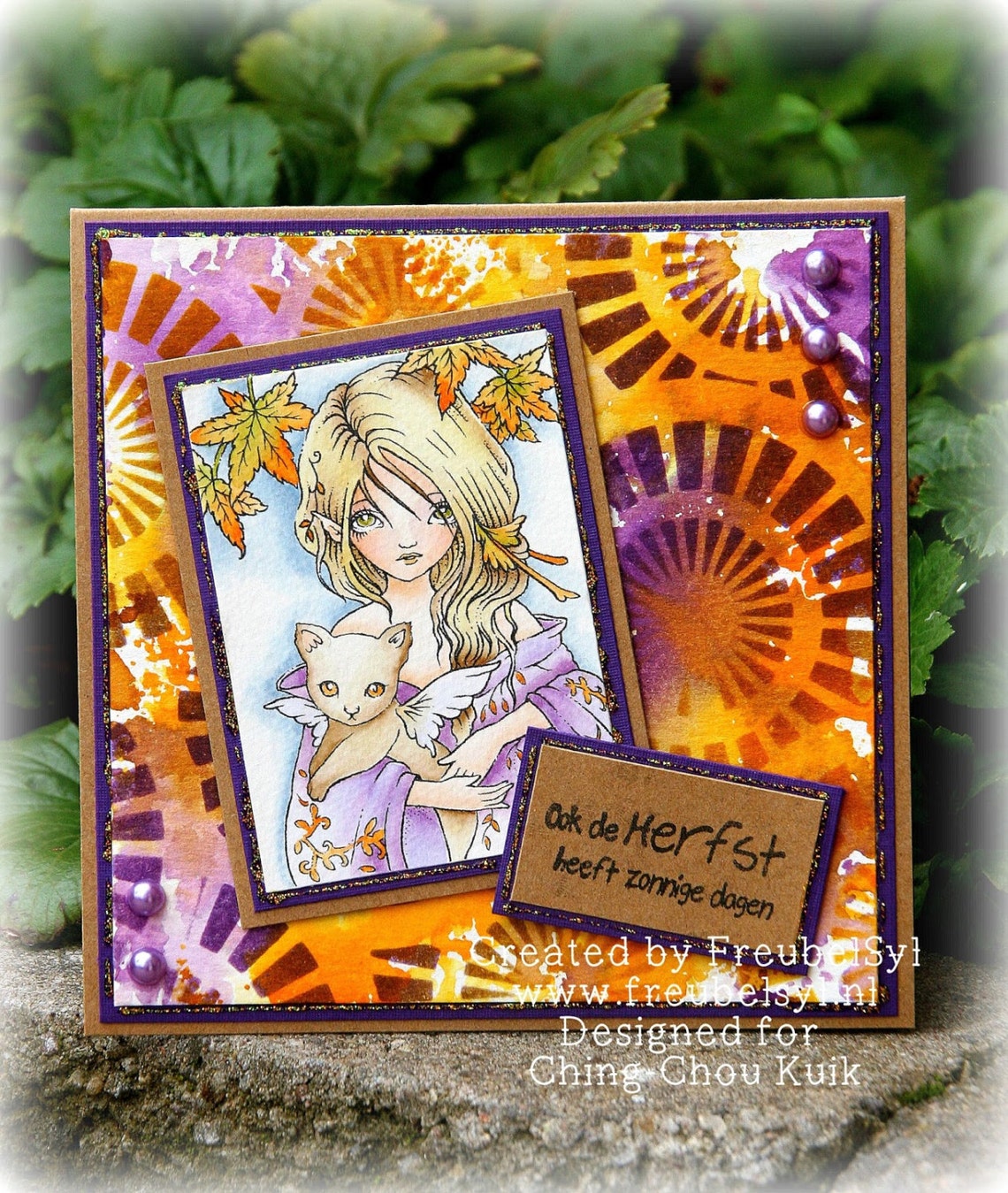 Autumn Fantasy Digital Stamp Instant Download / Art by - Etsy