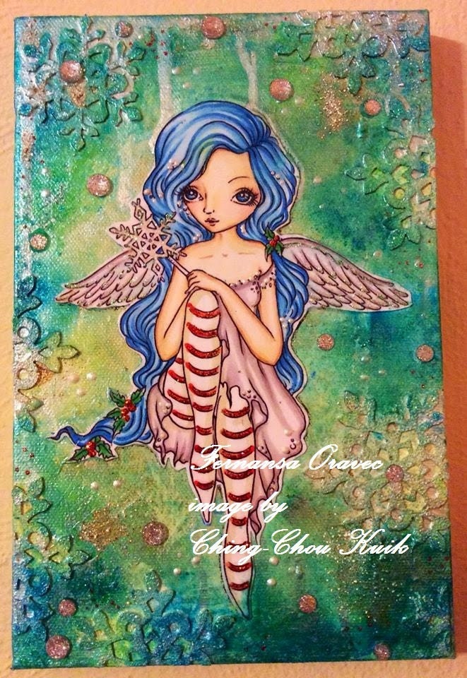 Snowflake Angel Digital Stamp Instant Download / Christmas - Etsy