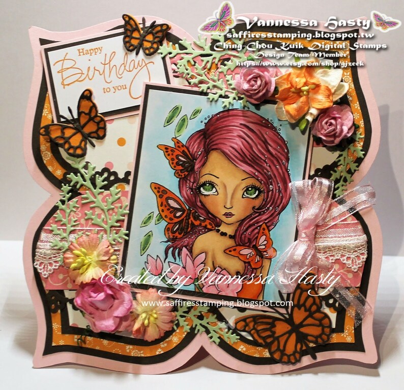 Rainbow in Eyes Digital Stamp Instant Download / Art by - Etsy UK