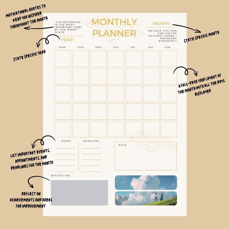 Digital Planner 2024 2025 2026 & Undated, Daily Planner, Weekly Planner ...