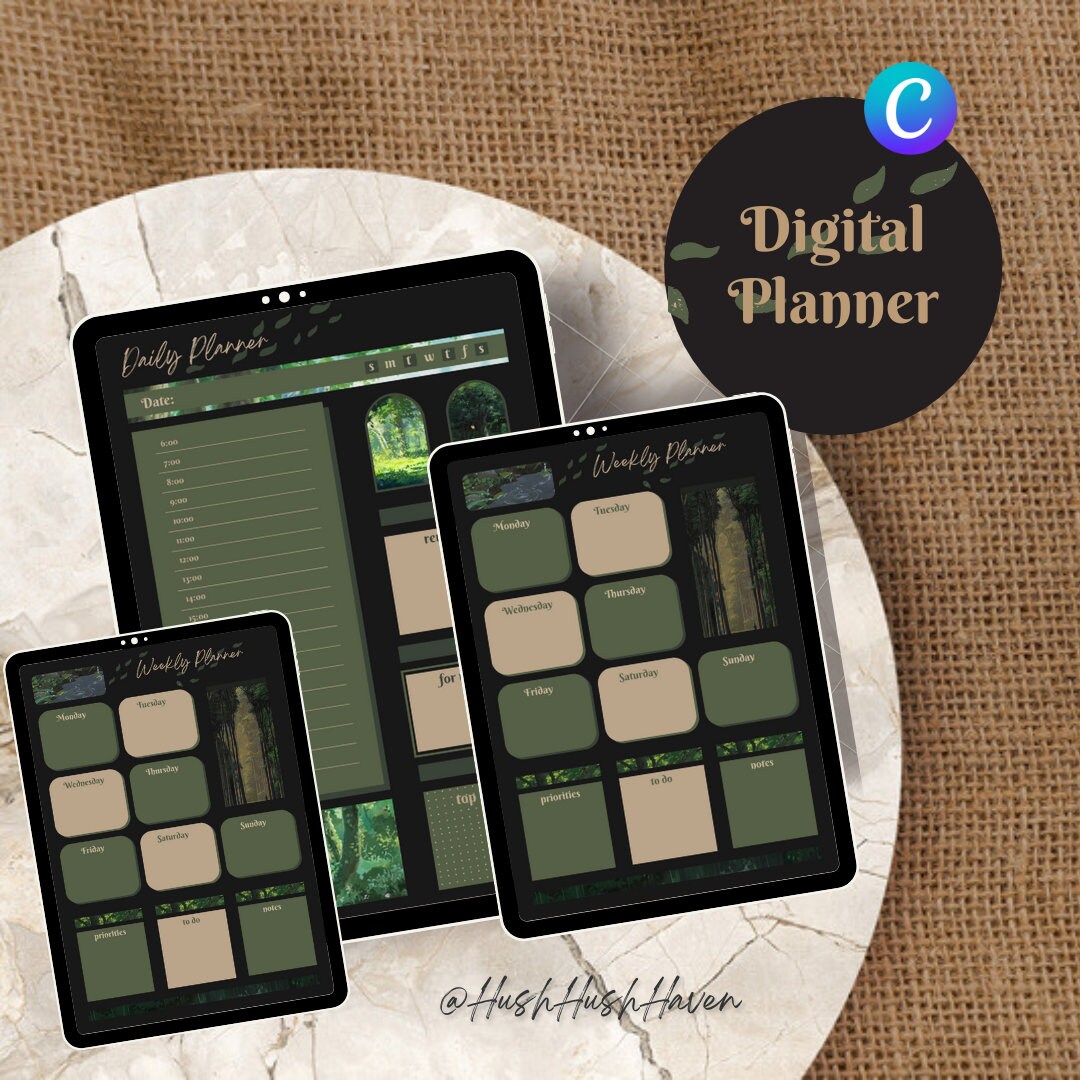 2024 Digital Planner, Digital Planner, Daily Planner, Weekly Planner ...