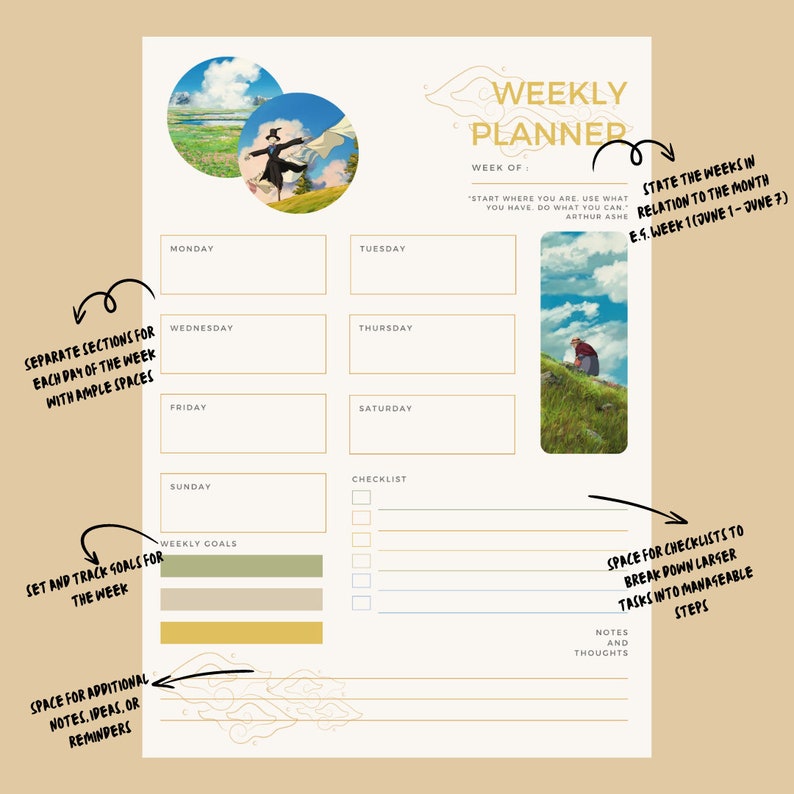 Digital Planner 2024 2025 2026 & Undated, Daily Planner, Weekly Planner ...