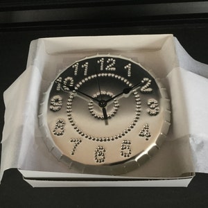 Tin Wall Clock Classic Design 10 Inch Silver Metal 10th Year ...