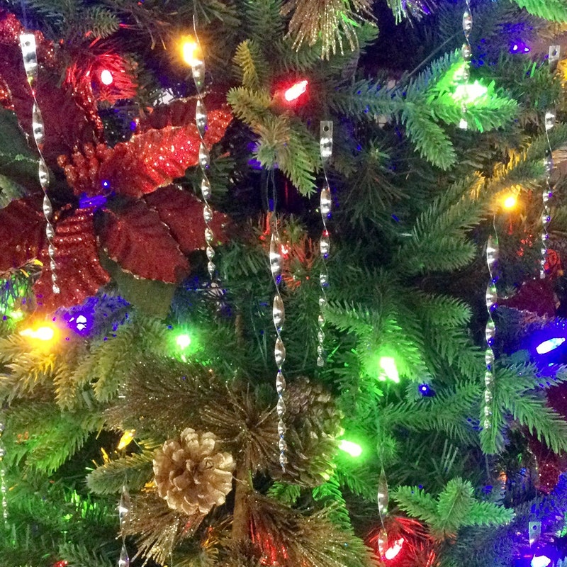 Silver Metal Tinsel Icicle - Etsy