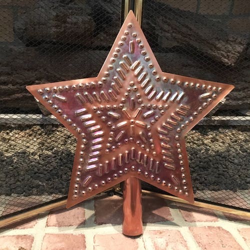 Copper Star Christmas Tree Topper - Etsy