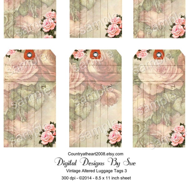 Altered Art Tags - Etsy