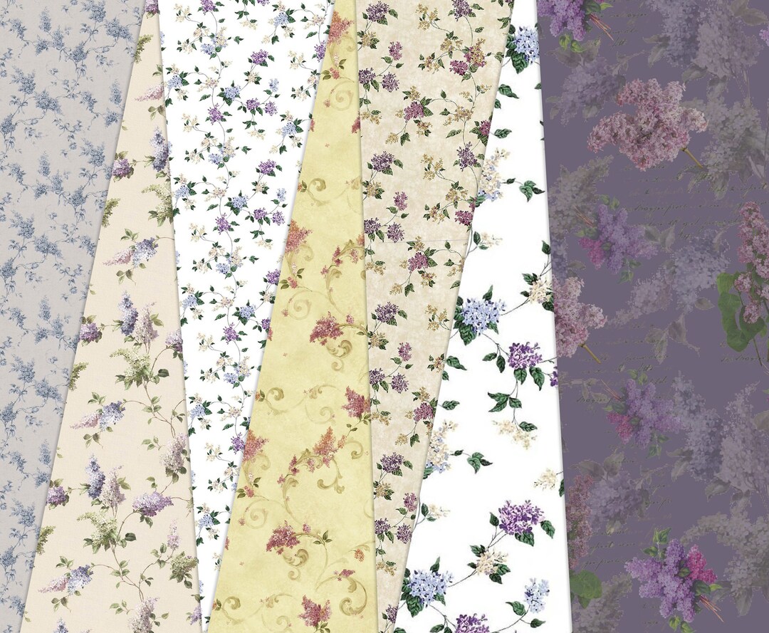 Lilac Paper Pack - Digital Printable Download - Scrapbook - Crafts ...