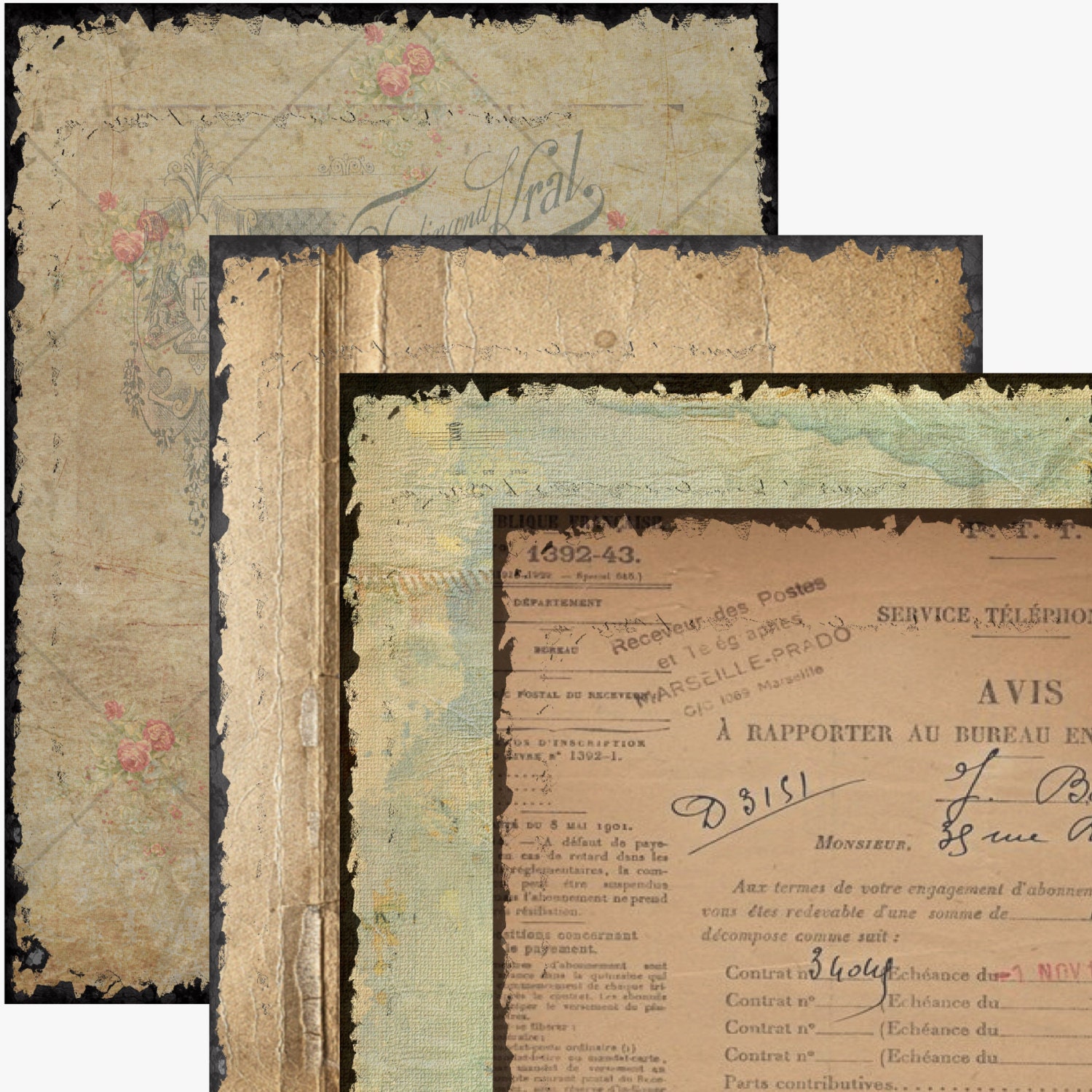 19 Full Size Sheets of Old Vintage Papers Journaling Papers - Etsy