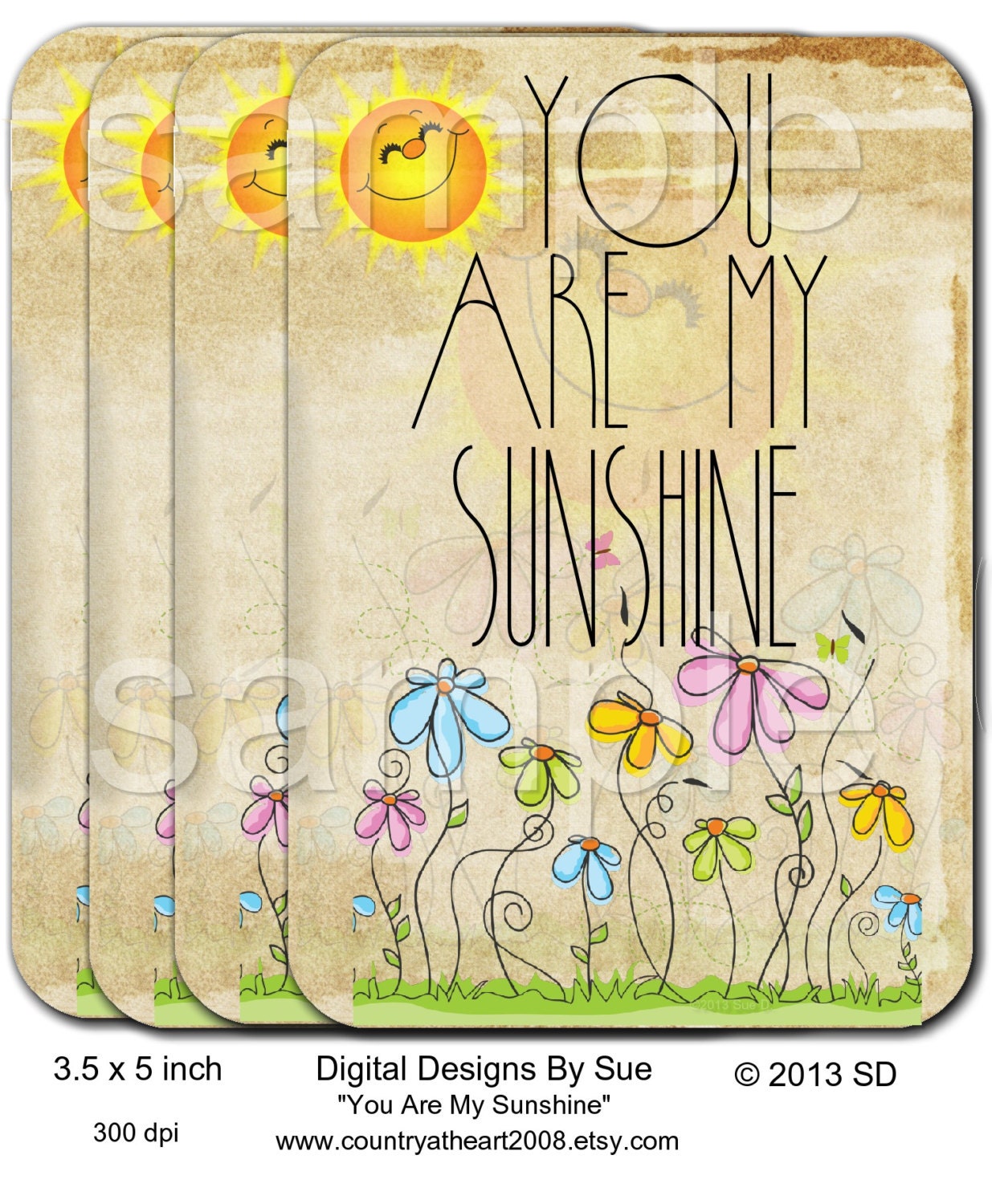 Instant Download you Are My Sunshine Digital Download | Etsy