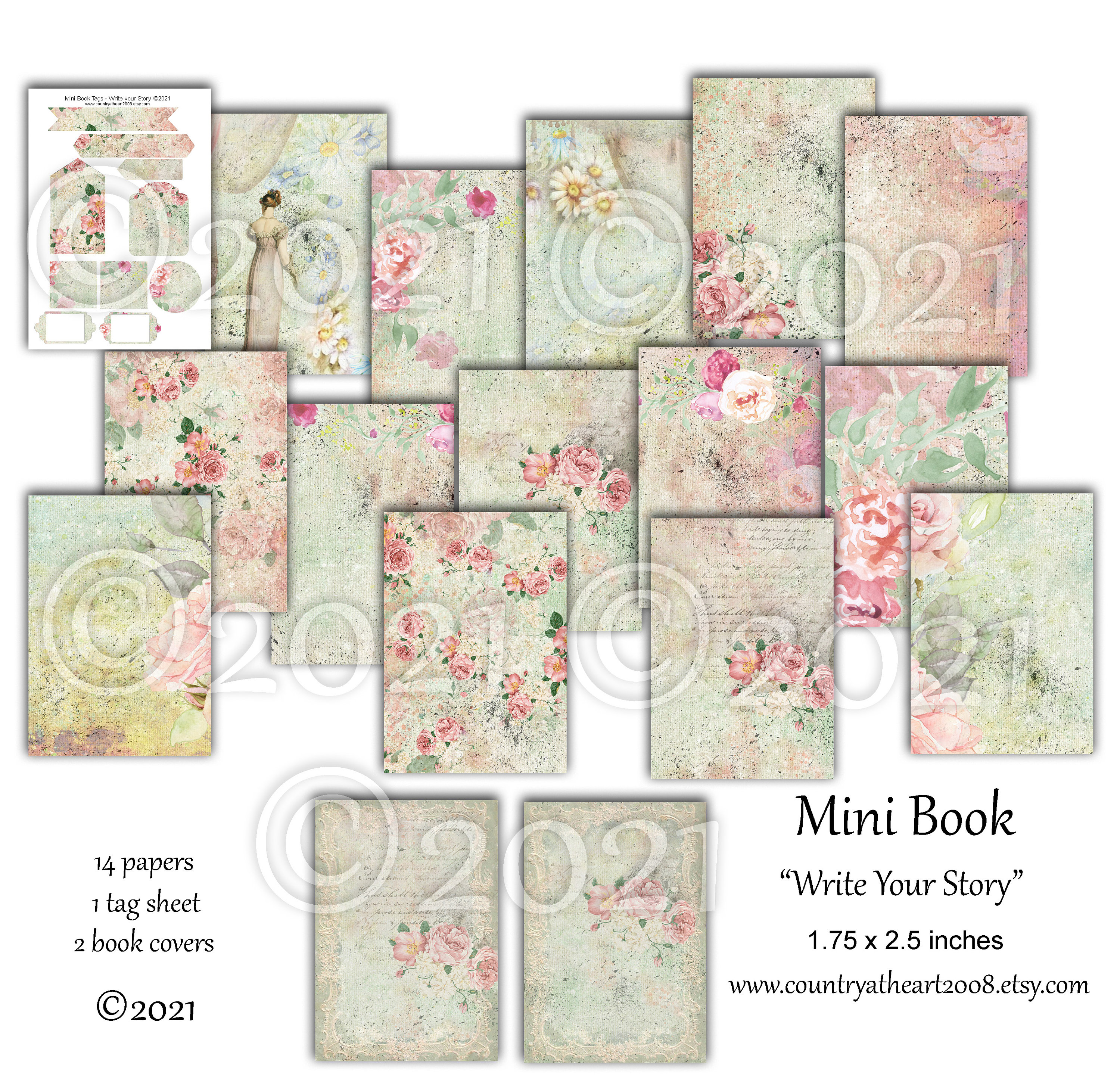 Mini Book Write Your Own Story 17 Mini Sheets of Printable | Etsy