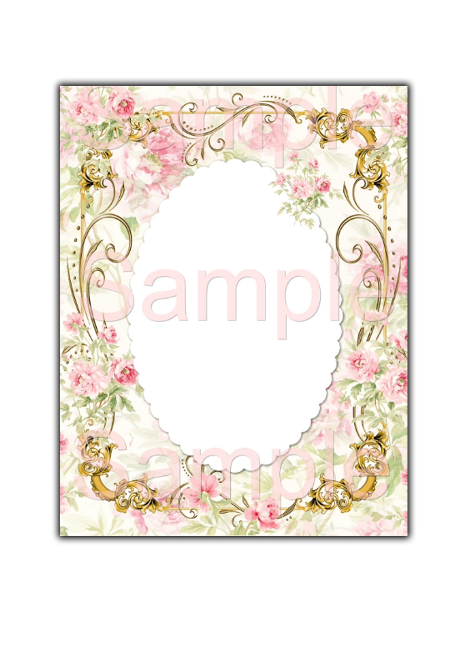 Gorgeous Background Fancy Frame 2 Add you Own Text | Etsy