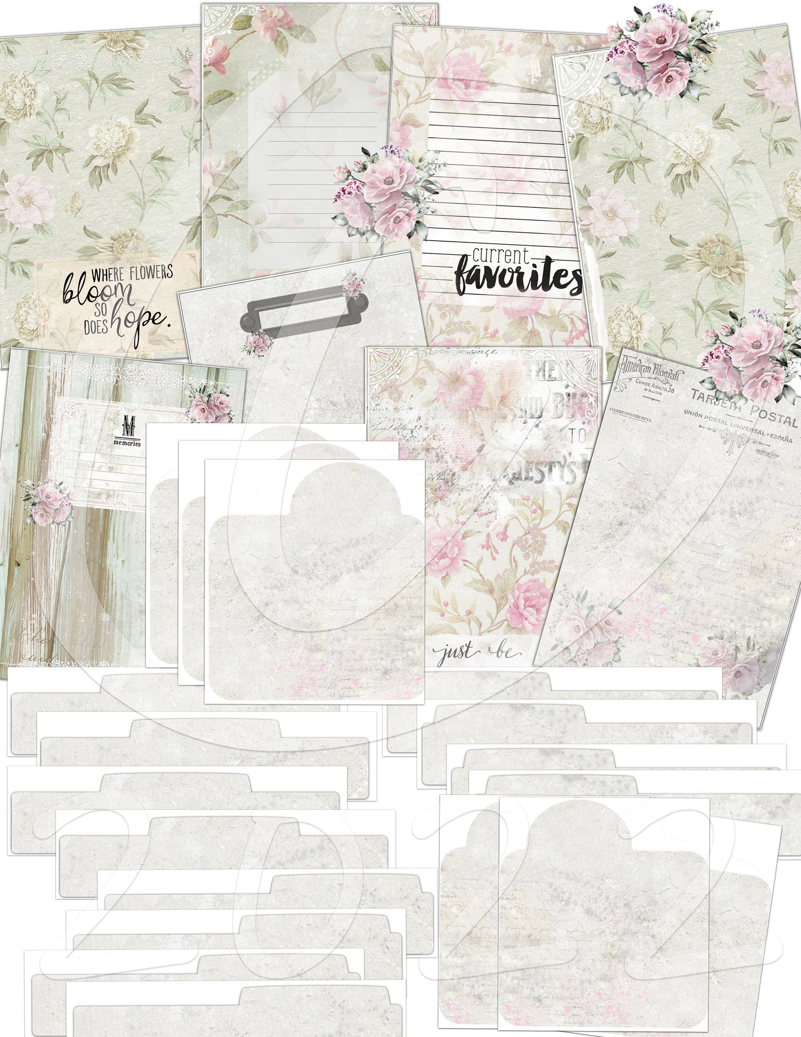 Spring Time Scrapbook Kit - 2.5 X 3.5 Inch Mini Scrapbook Kit ...