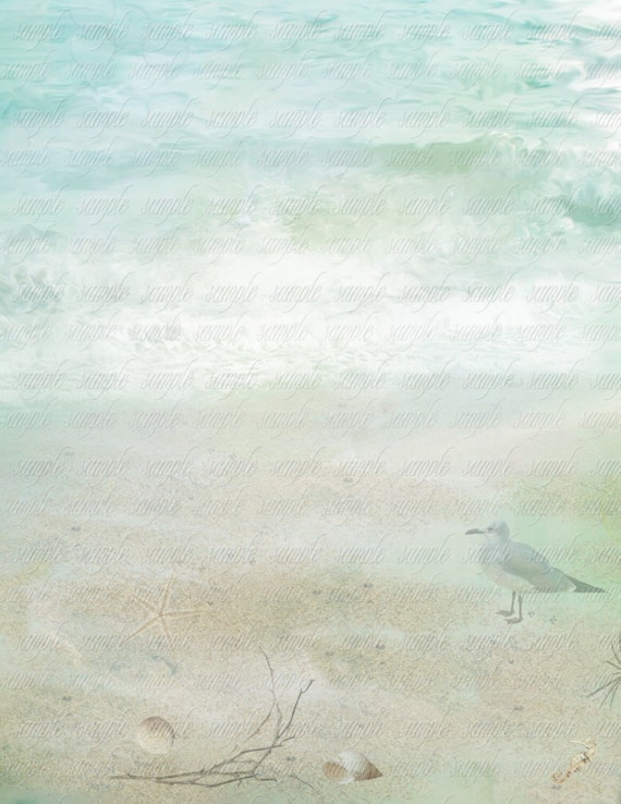 Printable Paper Beach Theme