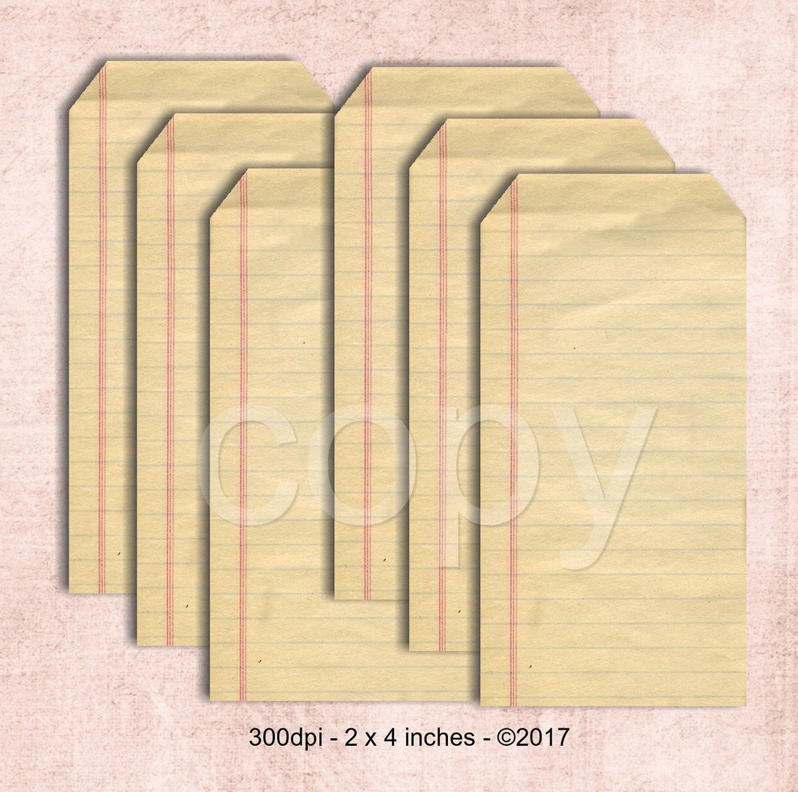 Instant Download Note Paper Tags Digital Download - Etsy