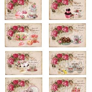 Instant Download - Tea Party - Collage Sheet - Printable Download ...