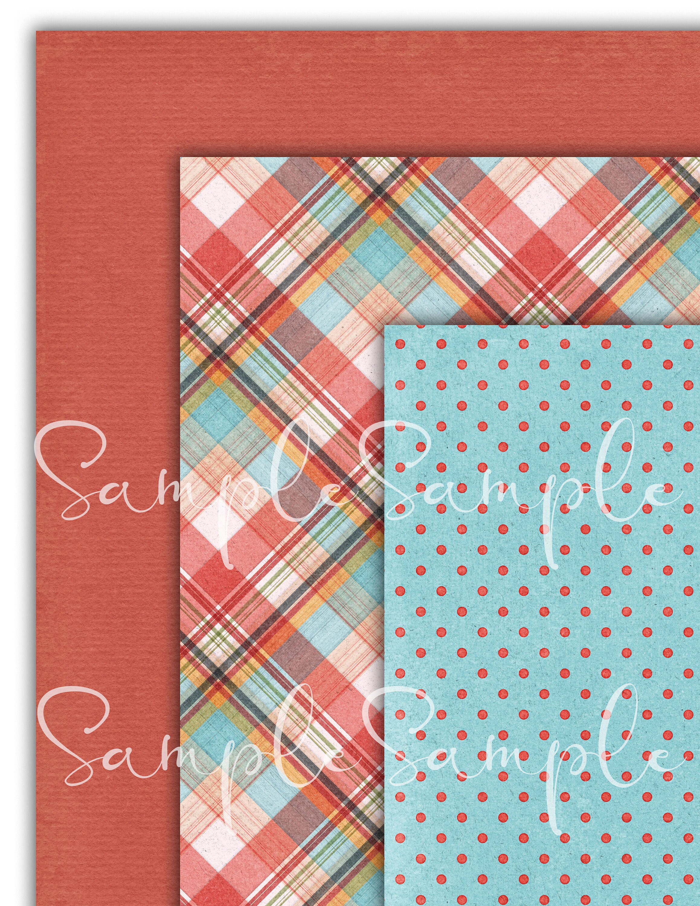 12 Full Size Sheets of Various Printable Paper Printable - Etsy