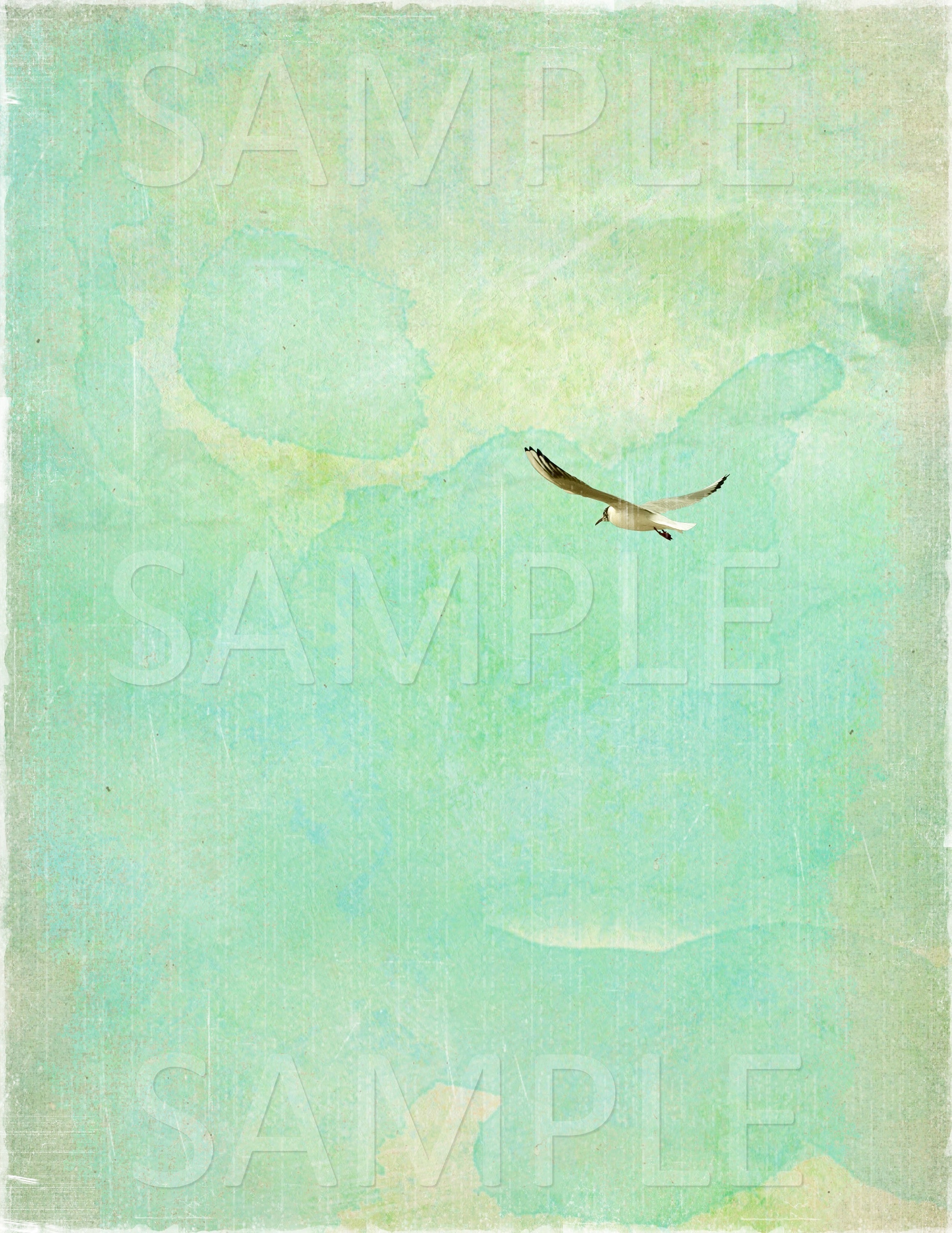 Oceans Breeze Paper Pack 7 Sheets of Printable Paper | Etsy