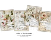 Altered Art Quotes Printable Digital Collage Sheet Digital - Etsy