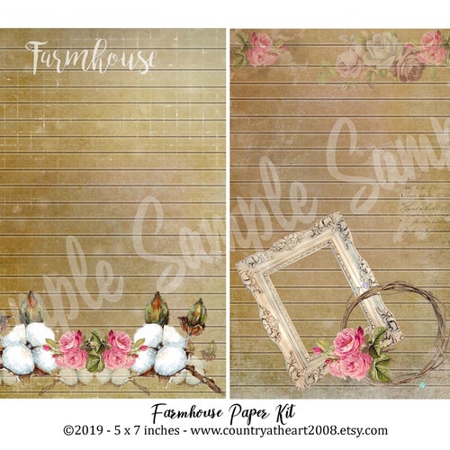 Printable Writing Paper Printable Stationery Set for | Etsy