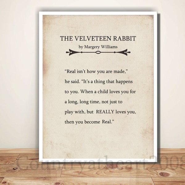Velveteen Rabbit - Etsy