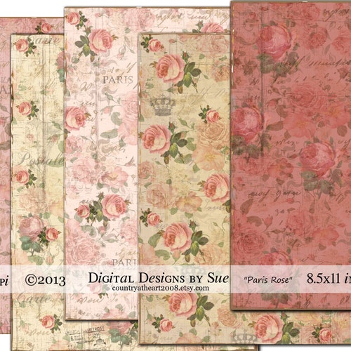 Digital Printable Scrapbook Paper Pack Digital Paper Digital - Etsy