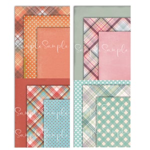 12 Full Size Sheets of Various Printable Paper - Printable Collage ...