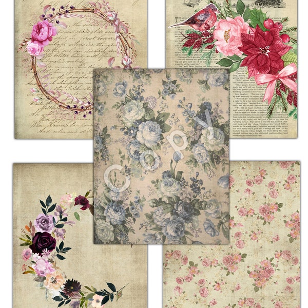 Vintage Floral Sheet - Etsy